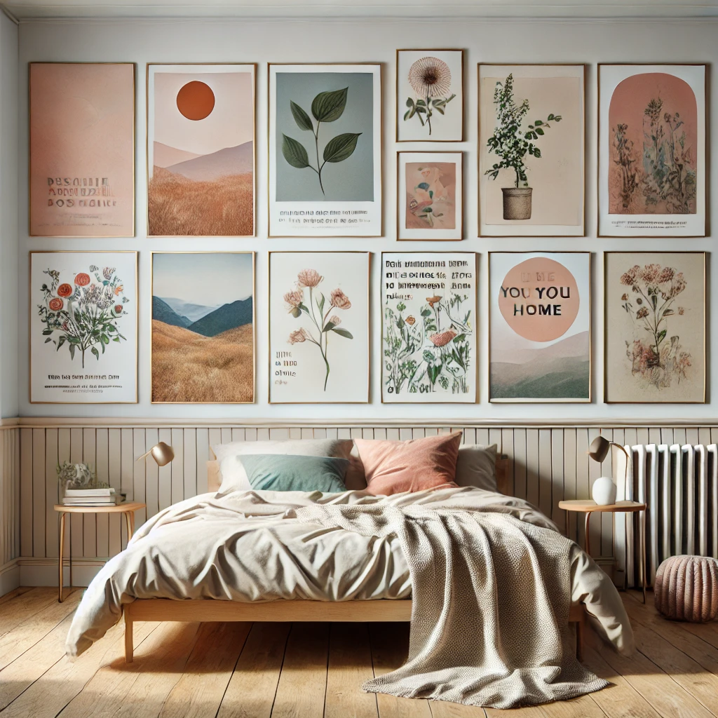8 Affordable & Aesthetic Poster Wall Ideas to Turn Your Blank Walls ...